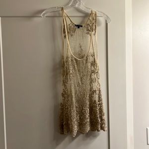 Vintage | Tops | Vintage Blue Angels Embroidered Lace And Bead Top ...
